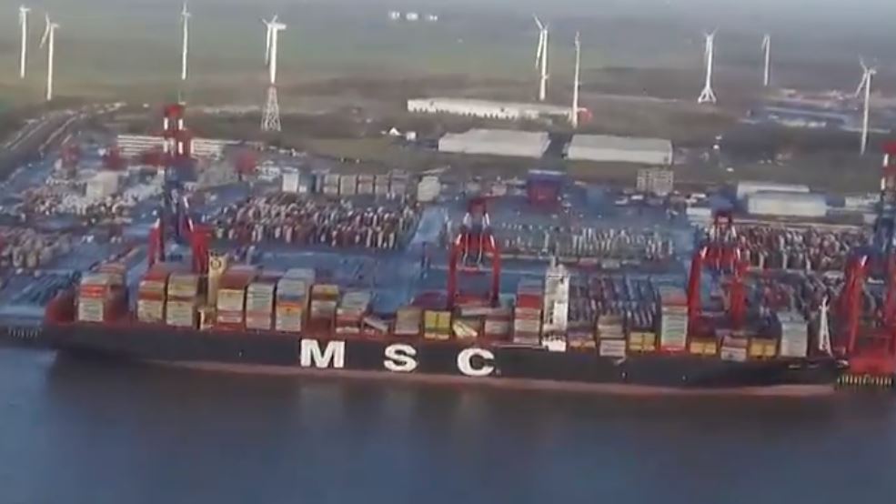 msc zoe eurogate despues de accidente - PortalPortuario