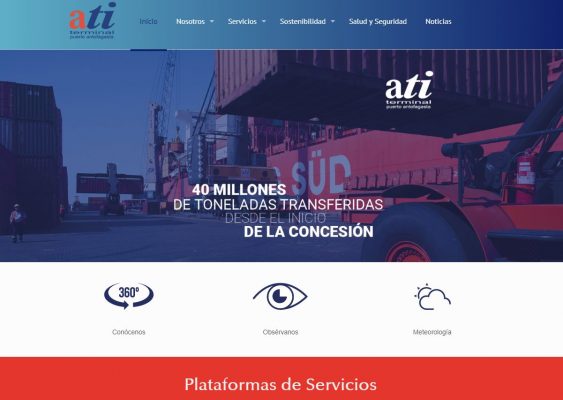 Antofagasta Terminal Internacional renueva sitio web - PortalPortuario
