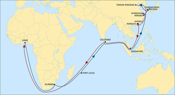 MSC incorpora recalada en Shanghai para servicio Africa Express ...