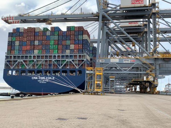 CMA CGM Chile realiza su primera escala en Rotterdam World Gateway ...