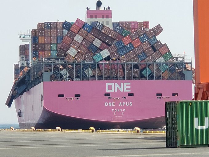 Confirman inicio de operaciones para remover contenedores del ONE Apus ...