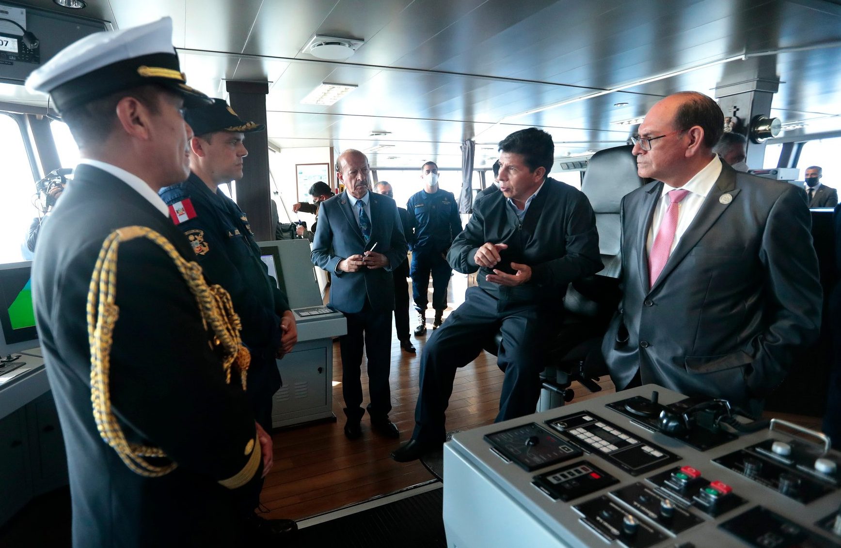 Presidente Pedro Castillo participa en arribo del buque BAP Carrasco al ...