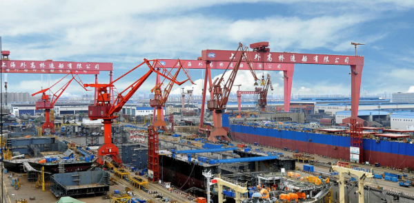 Shanghai Waigaoqiao Shipbuilding entrega dos buques de manera ...