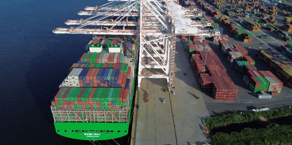 Ever Max récord en Port of Baltimore - PortalPortuario