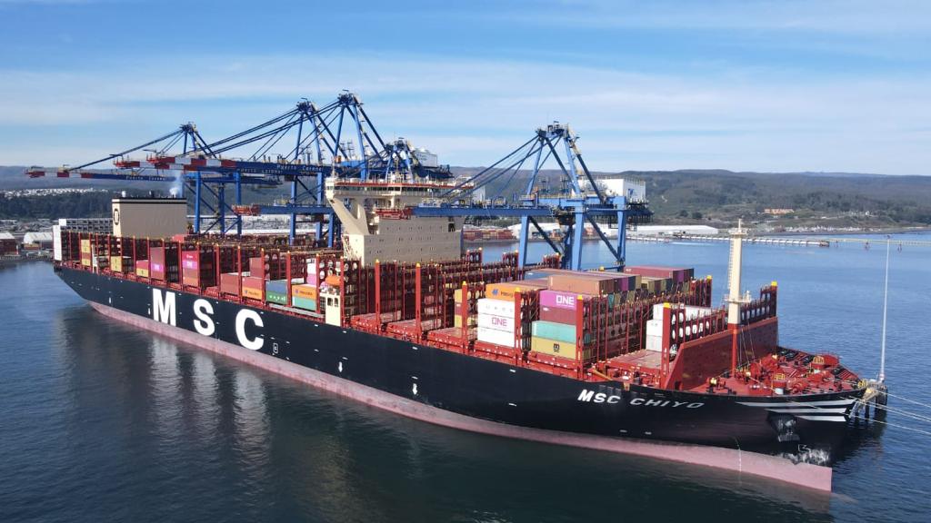 Puerto Coronel atiende al MSC Chiyo - PortalPortuario
