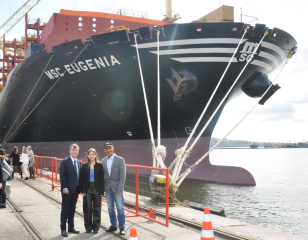 Uruguay: Buque Post Panamax de MSC arriba por primera vez al Puerto de ...
