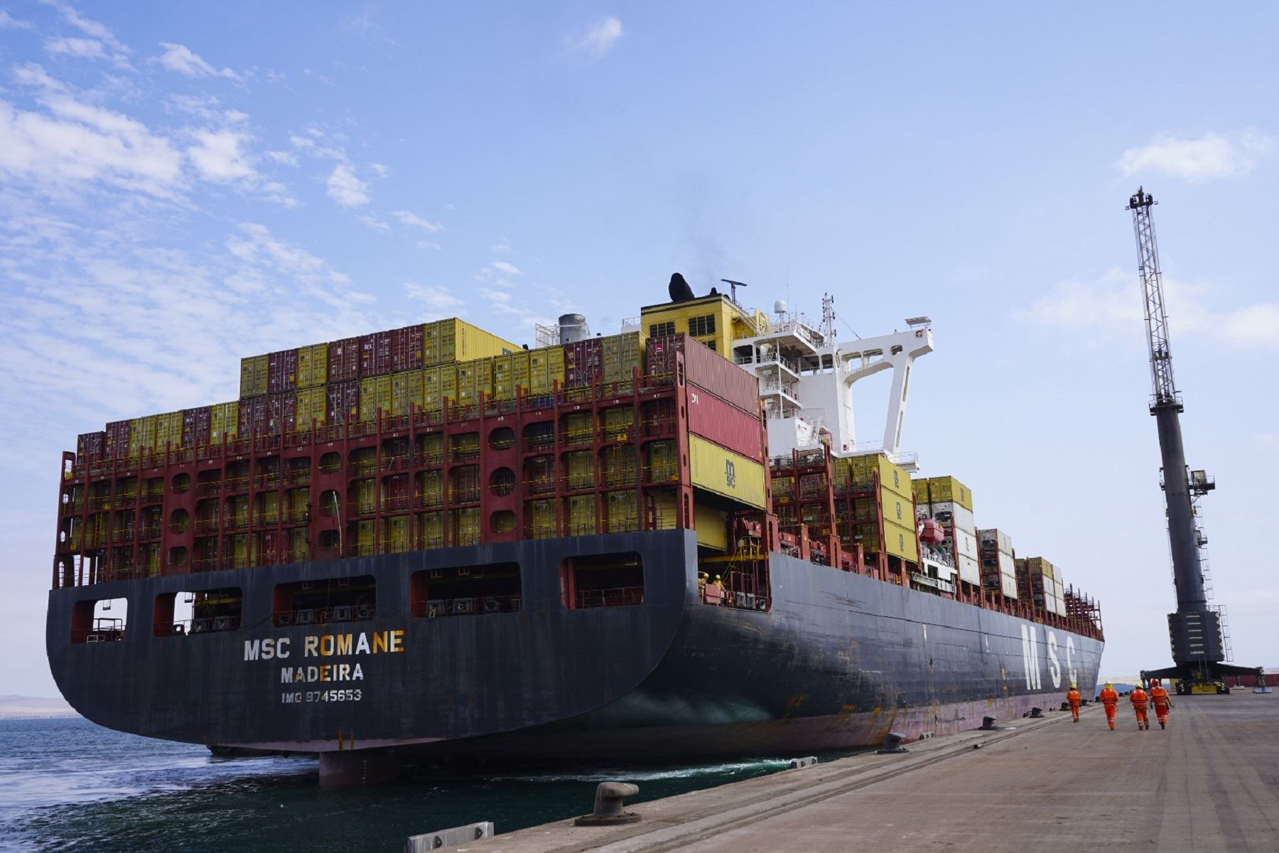 MSC Romane parte con el primer embarge de productos agrícolas en neuvo ...