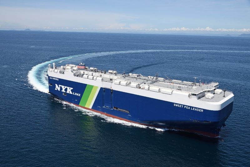NYK lanza su séptimo buque PCTC impulsado por GNL - PortalPortuario
