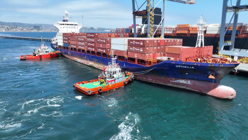 DP World Lirquén recibe primera recalada de buque del servicio Colibrí ...