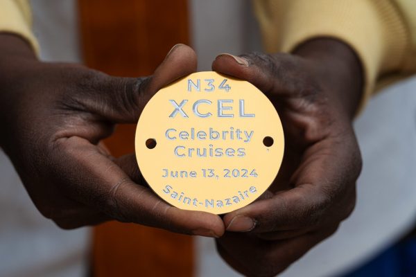 Celebrity Xcel keel laying ceremony 4 - PortalPortuario